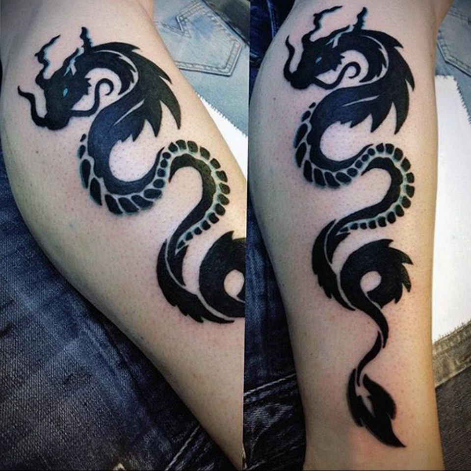dragon tattoo on arm 23.01.2020 №059 -dragon tattoo- tattoovalue.net - tattoovalue.net